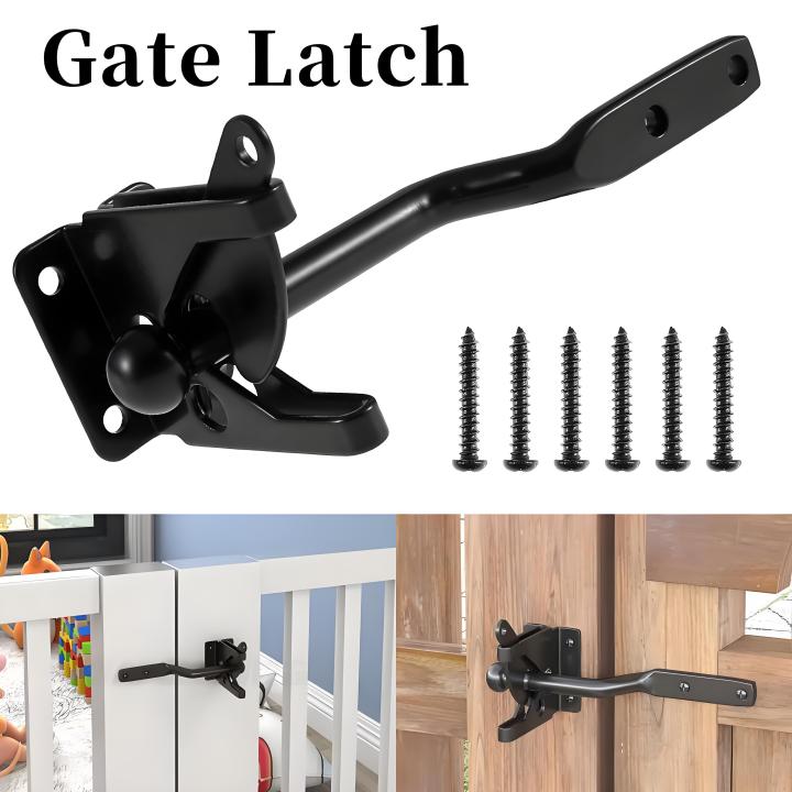Auto Gate Latch Heavy Duty Rustproof Carbon Steel Door Lock Weather ...