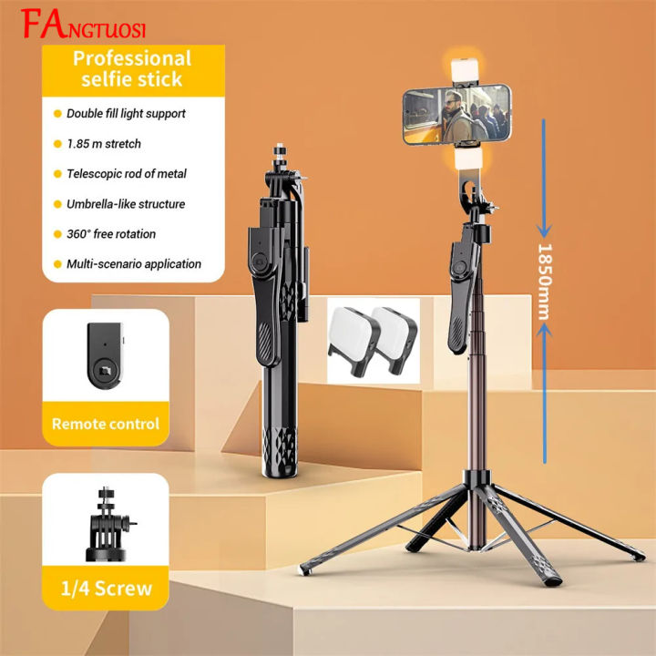 FANGTUOSI Long 185cm 360 Rotation Stabilizer ,Selfie Stick Tripod for ...
