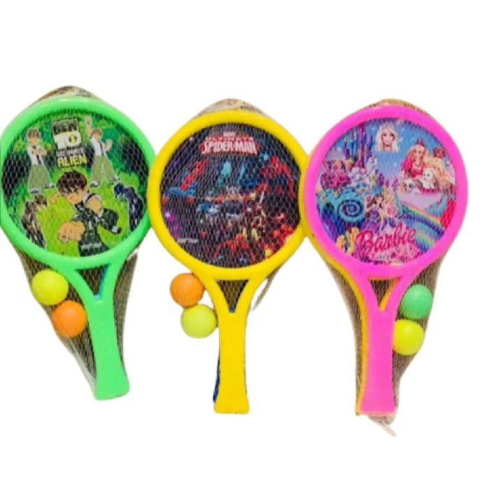 Plastic Racket Pair With 2 Balls Super Bouncy Racket For Boys And Girls ...