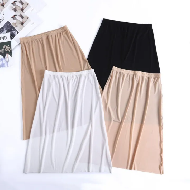 Comfortable Half Slips Under Dress Cooling Underskirts Lingerie Satin ...