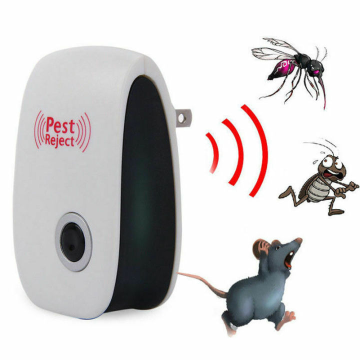 Electric Ultrasonic Pest Repeller Anti Mosquito Rodent Control Indoor ...