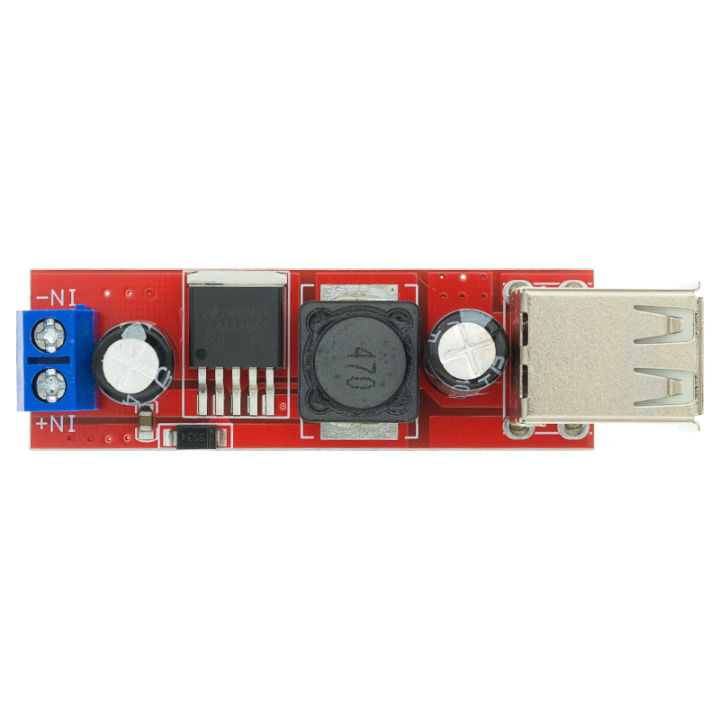 DC 6V-40V To 5V 3A Double USB Charge DC-DC Step-down Converter Module ...
