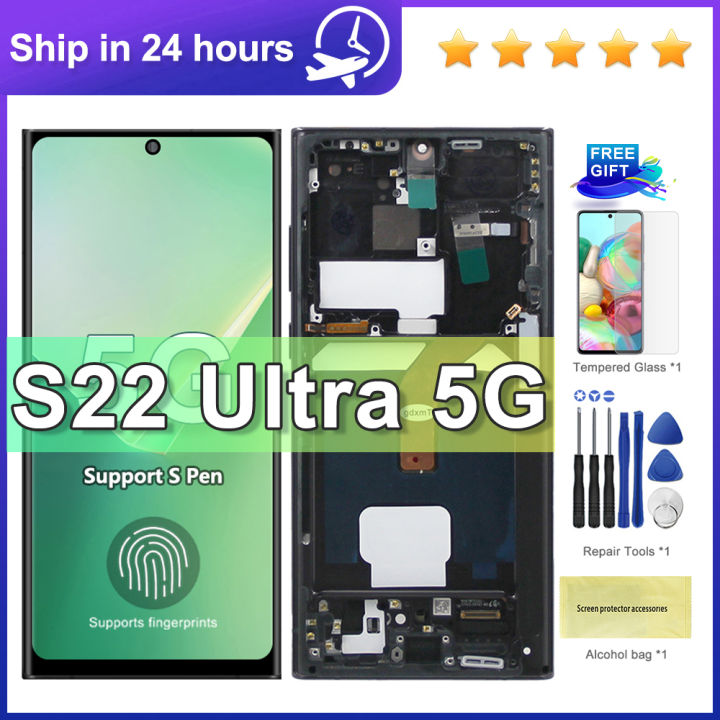 S22 Ultra Super AMOLED Screen for Samsung S22 Ultra 5G S908B S908B/DS ...