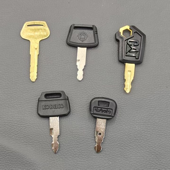 5pcs Excavator Ignition Start Key Set Excavator Replacement Keys for ...