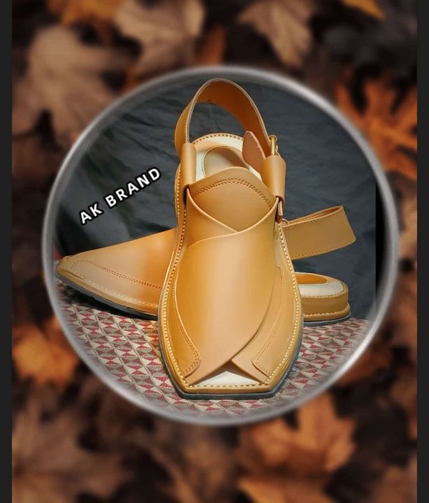 Peshawari Chappal Masterfully Designed Brown Color | Daraz.pk
