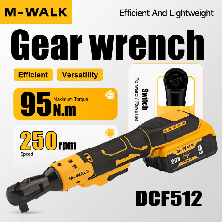 Electric Ratchet Wrench 95N.M Cordless Driver 3/8'' Impact Drill ...