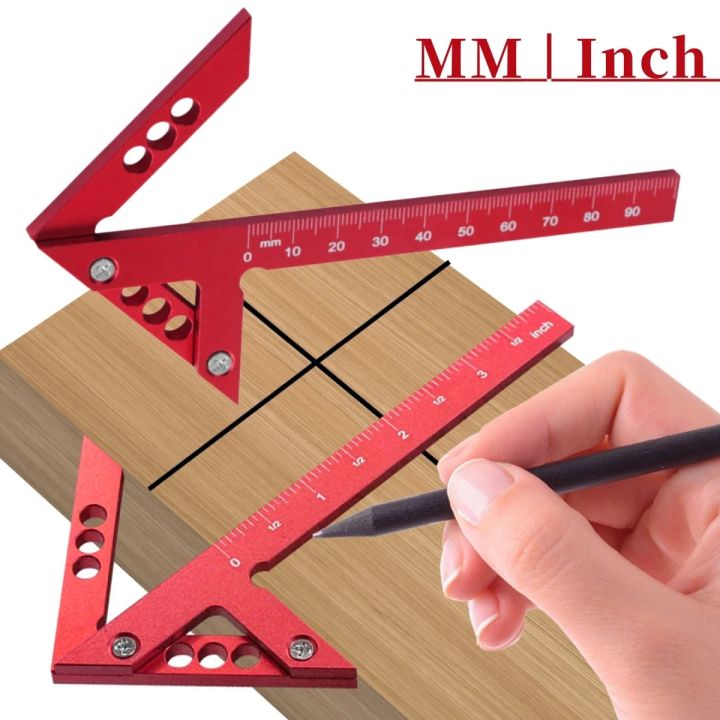 Woodworking Circle Center Scribe 45/90° Center Measuring Tool Line ...