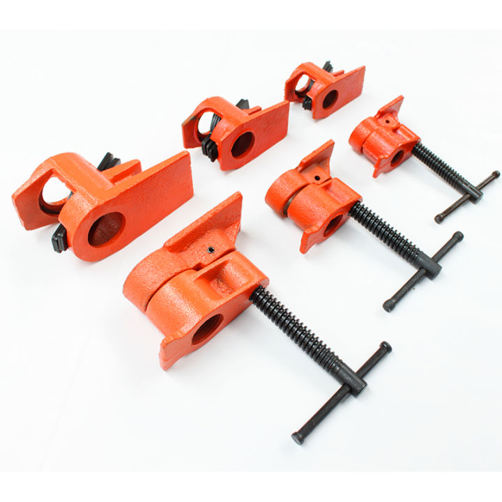 Wood Clamp Pipe Clamp 1/2 Inch Wood Glued Clamp Cast Iron Pipe Heavy ...