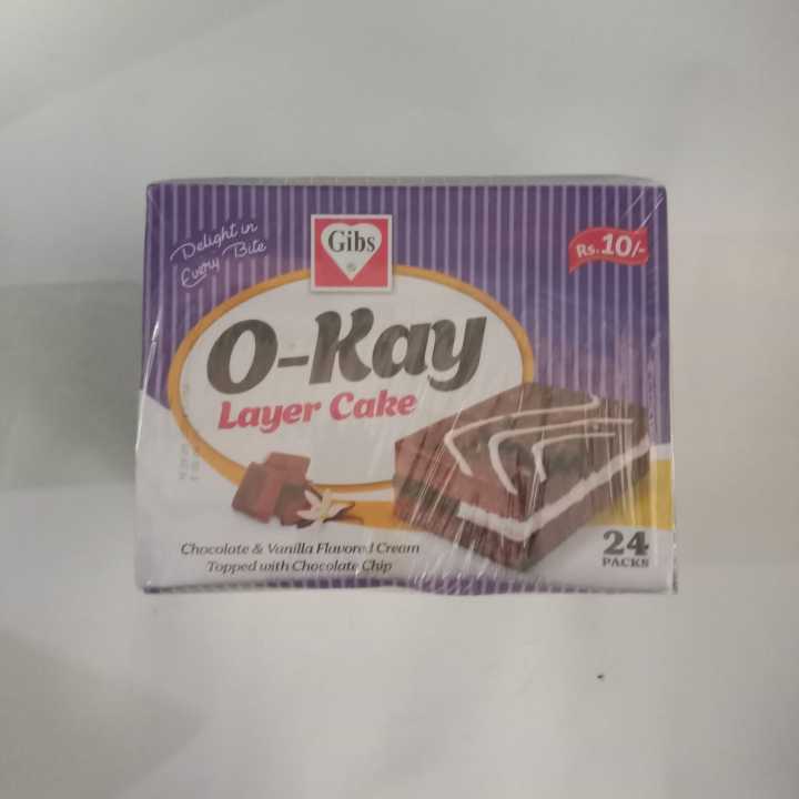 Kay Layer Cake – Chocolate & Vanilla Flavour | Pack of 24 PCs | Daraz.pk