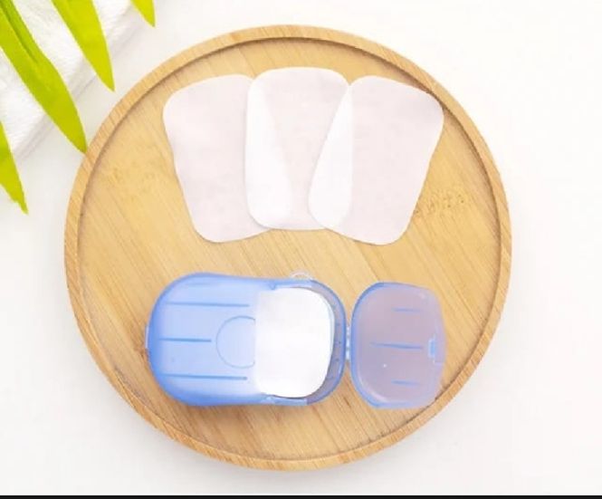 Pack of 2 Paper Soap Sheets For Traveling,Mini Portable Soap Sheets ...