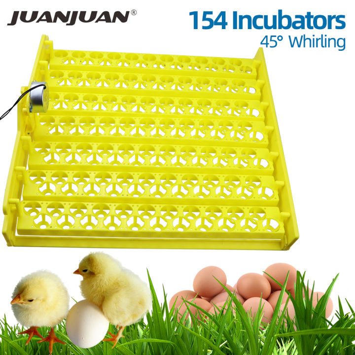 Egg Incubator Automatic Turning Tray 56 154 Bird Eggs Duck Chicken Eggs ...