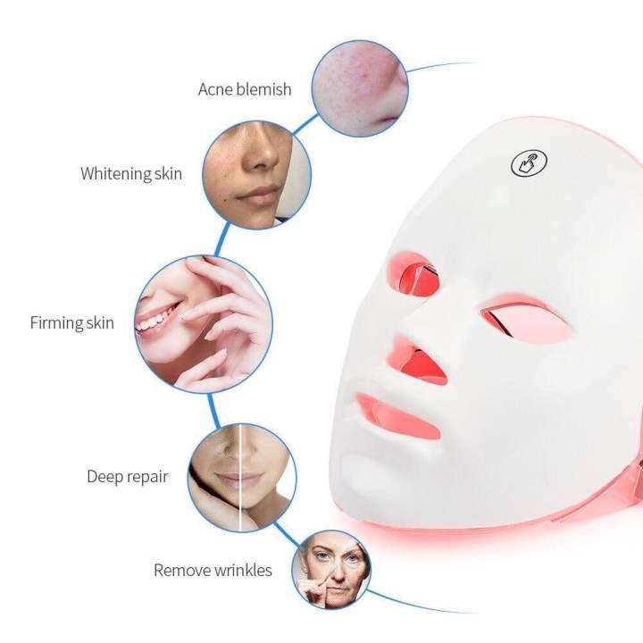 7 Light LED Mask, BEST FOR ALL SKIN PROBLEMS | Daraz.pk