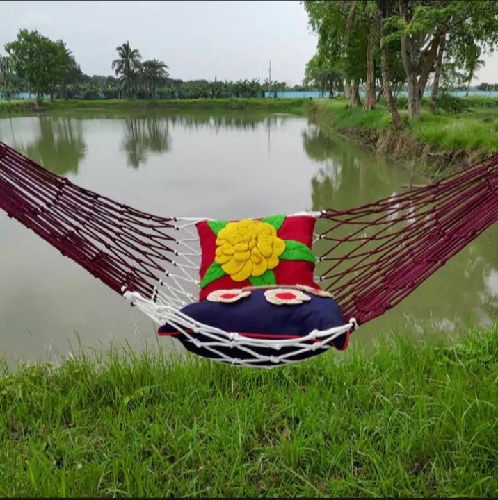 Hand Made Dulna Adult Rope bed Hanging Dulna Use For All People Large ...