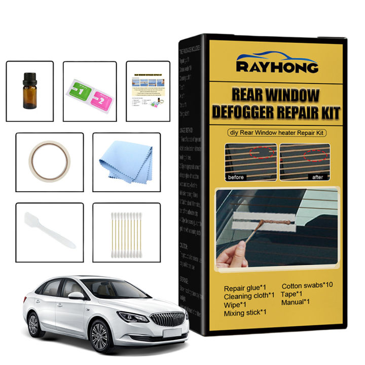 Car Rear Window Defogger Repair Kit DIY Quick Repair Grid Defroster Kit ...