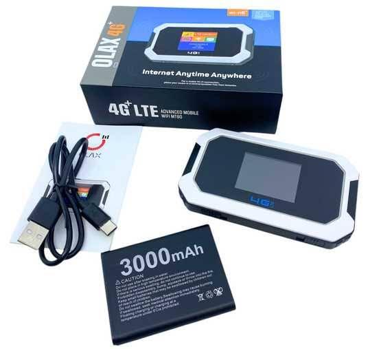 Olax MT 80 4G pocket 300 Mbps Sim Router with 3000 mh battary Display ...