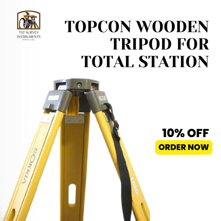TOPCON SOKKIA STAND Wooden Tripod for TOTAL STATION | Daraz.com.bd