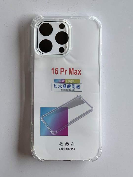 Apple Iphone 16 Pro Max Shockproof Transparent Silicon Back Cover ...