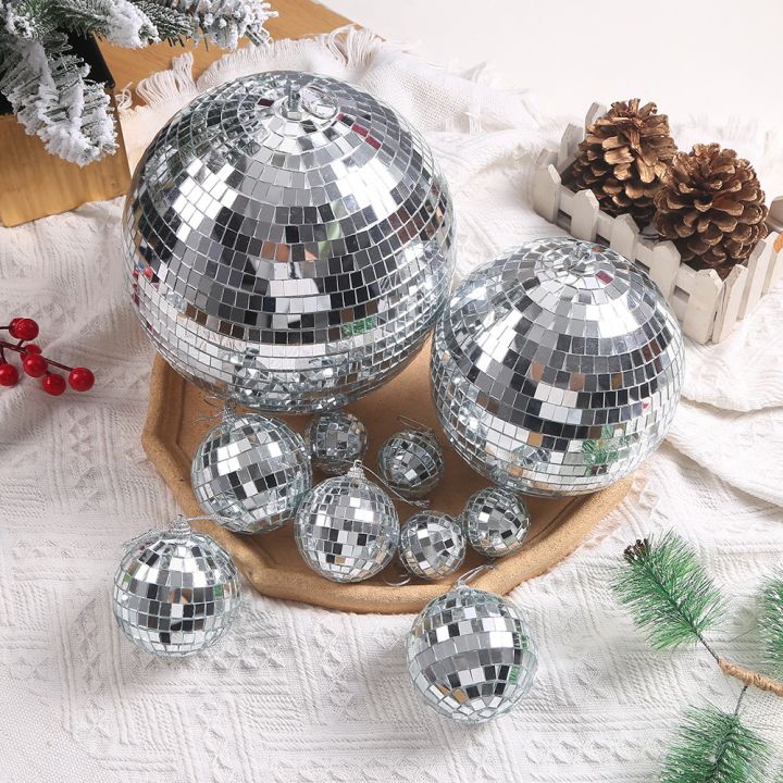 3-15cm Silver Christmas Ball Christmas Decoration Xmas Tree Pendent ...