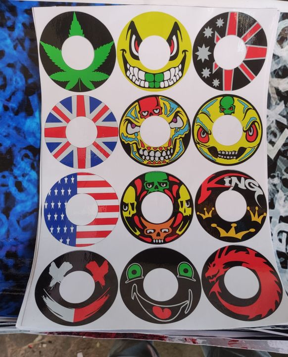 Honda Cg 125 Silencer Tiki printed Sticker Waterproof easy to apply ...