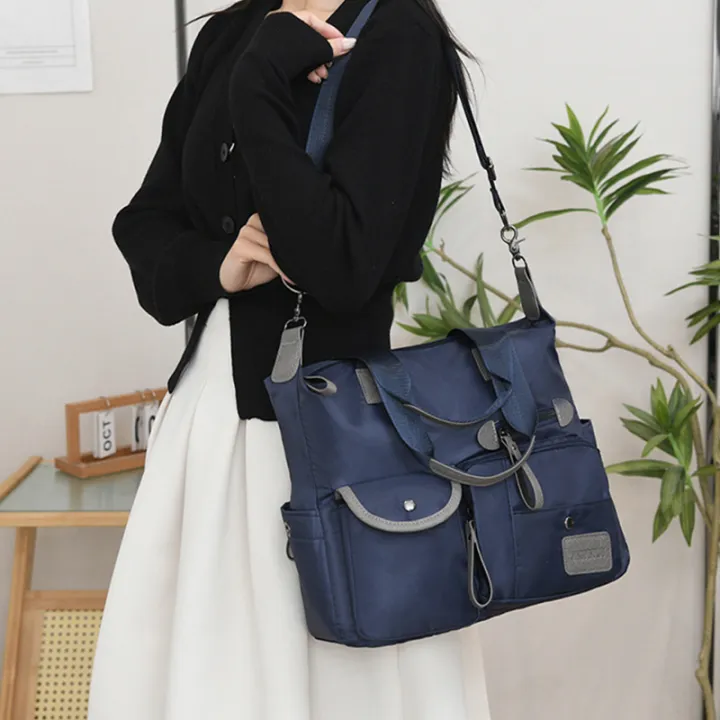 New Ladies Tote Bag Fashion Nylon Waterproof Casual Shoulder Mummy Bag ...