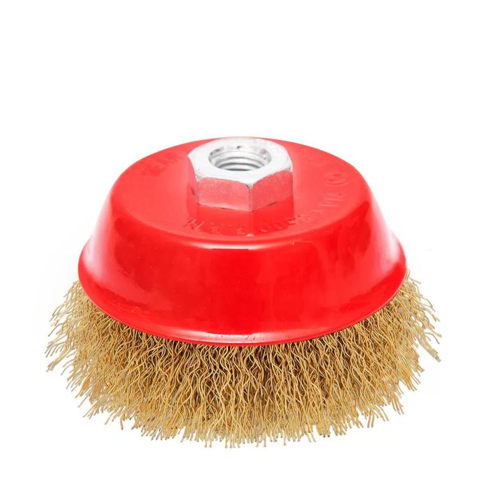 5 Inch Pure Brass Wire Wheel Brush for Bench Grinder – Metal Polishing ...