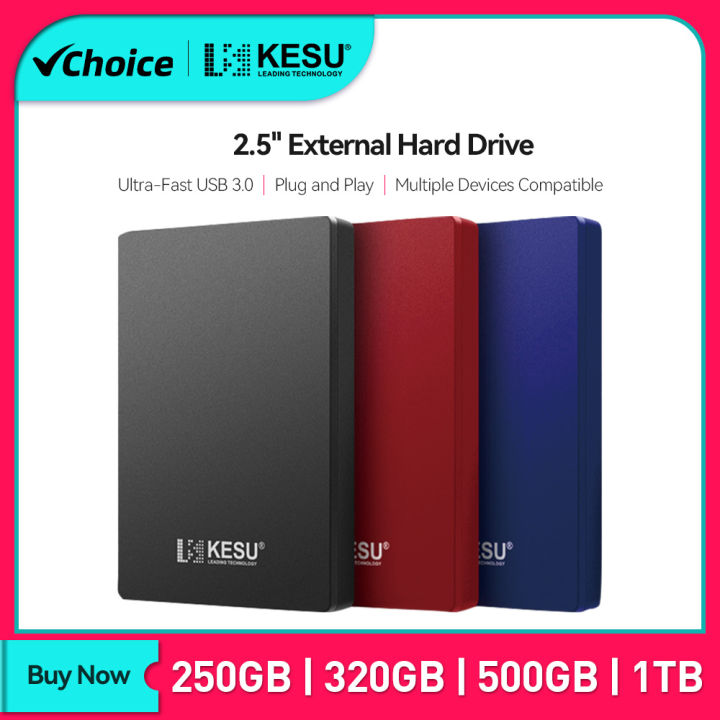 KESU HDD 2.5 Inch Portable External Hard Drive 250GB 320GB 500GB 1TB ...