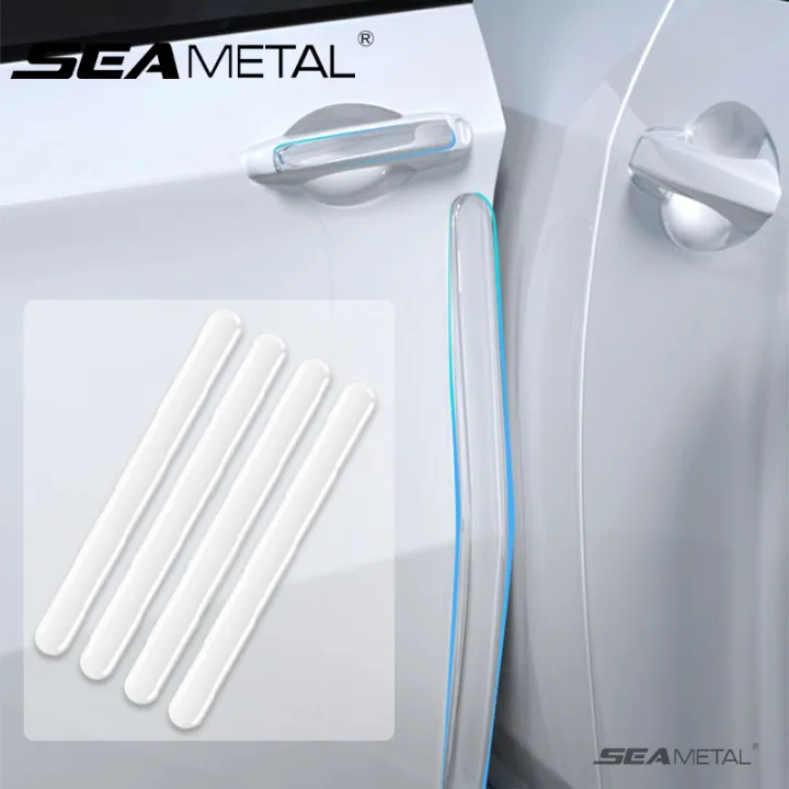 SEAMETAL 4Pcs Car Door Protector Transparent Anti-Collision Car Door ...