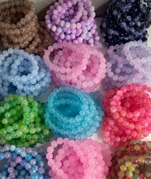 2200 Pcs/24 Grid Mixed Color Glass Beads Box Set, Approximately Multi ...