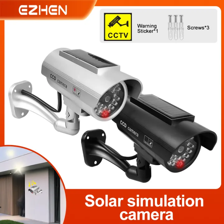Simulation Solar Camera Fake Camera Outdoor CCTV Surveillance ...