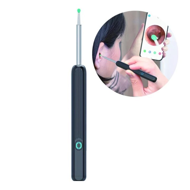 Wireless Otoscope Ear Camera 3.9mm 1296PHD WiFi Ear Scope with 6 LED ...
