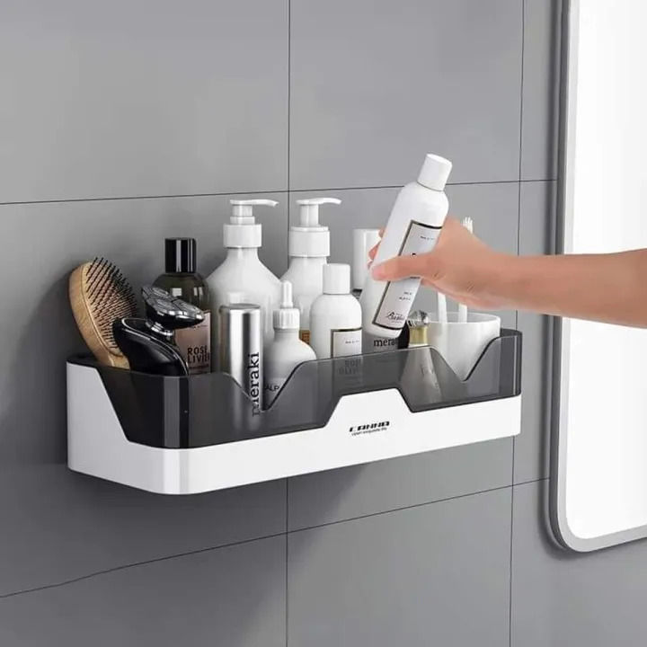 Premium Bathroom Corner Shelf | Shower Gel & Shampoo Holder | Storage ...