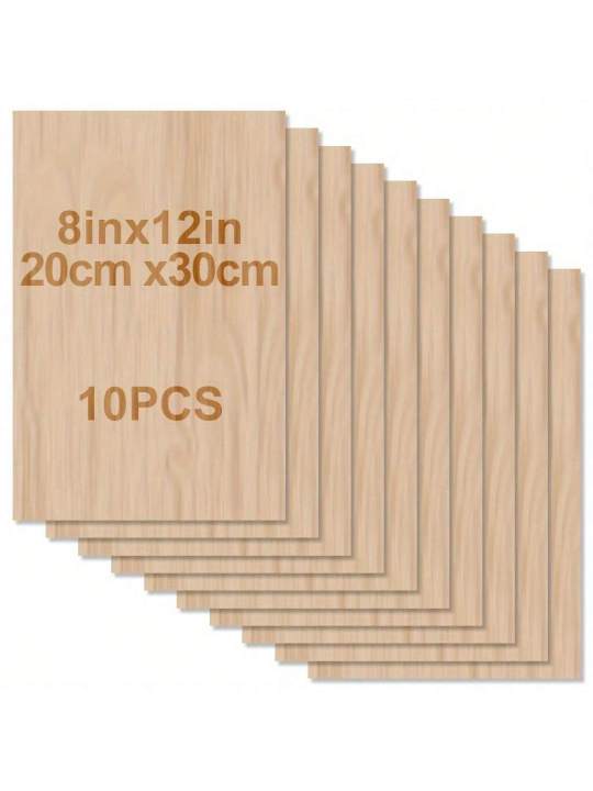 10/5 blank boards for crafts - 12 x 8 inches - 1.5 mm thick plywood ...