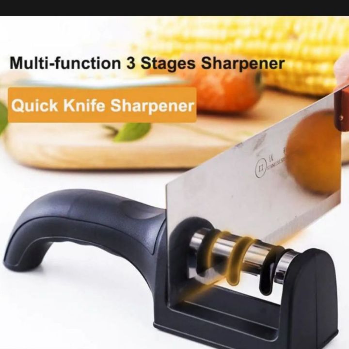 Knife Sharpener 3 In 1 Kitchen Knives Meat Cleaver Handmade Carbon ...