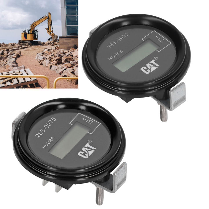 LCD Excavator Hour Meter Electronic Remote Timer 12V‑36V Current Timing ...