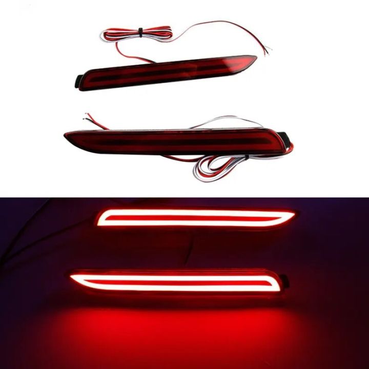 Rear Bumper Reflector Light 2Pcs Buffer Light Red Car Driving Brake Fog ...