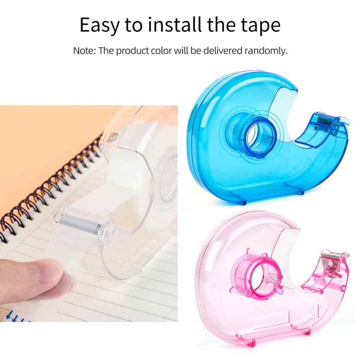 Tape Dispenser Hand Use Plastic Adhesive Tape Dispenser Transparent ...