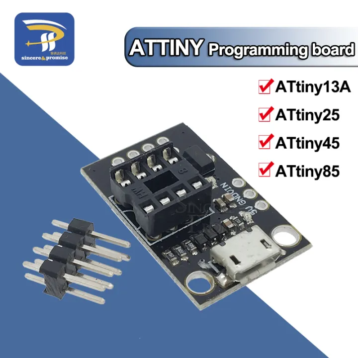 Pluggable ATTINY Development Board For ATtiny13A/ATtiny25/ATtiny45 ...