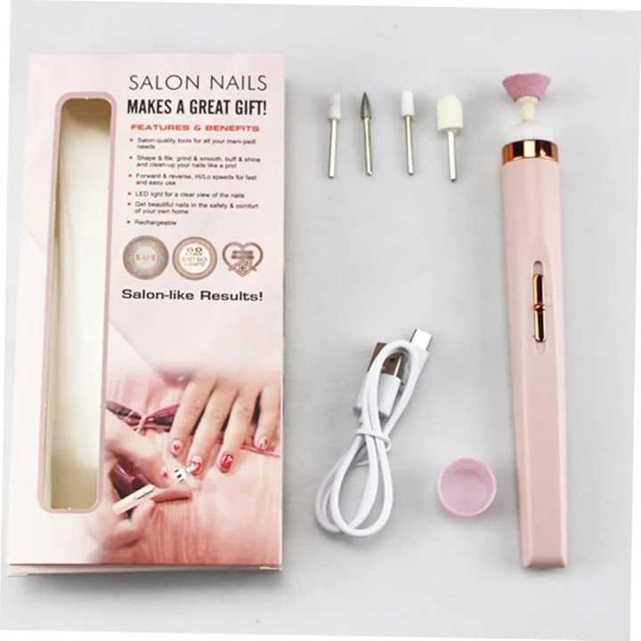 Electric 5-in-1 nail file bright polish nail repair grinding polishing ...