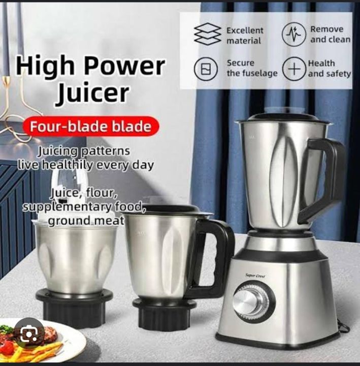 Best juicer blender Machine 3 in1 Steel Body Super crest company heavy ...