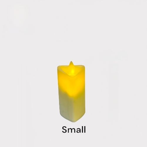 Heart Shape LED Candle in 3 different Sizes and Pack of 3 Imported ...