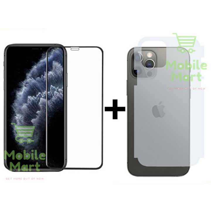 Apple iPhone 12 Pro Screen Protector 9D Tempered Glass + Matte Back ...