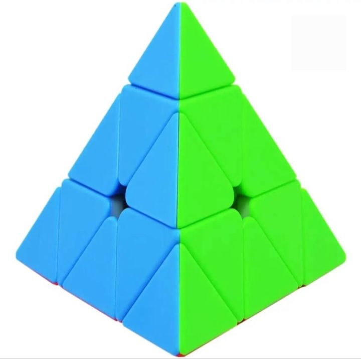 Pyramid Cube 3x3 High Speed Magic Triangle Pyraminx Puzzle Cube | Daraz ...