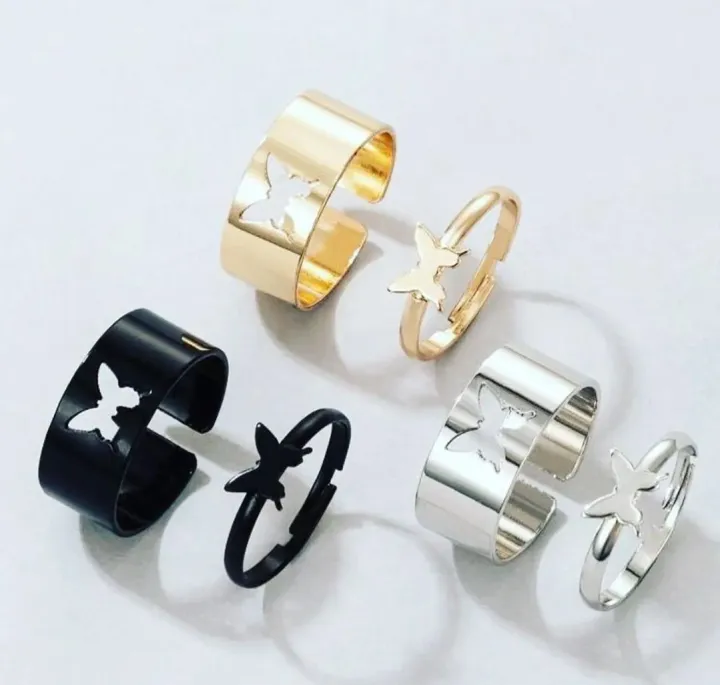 1PS/ MOST DEMANDED TRENDY BUTERFYL RING FOR GIRLS -FASHION ALLOY METAL ...