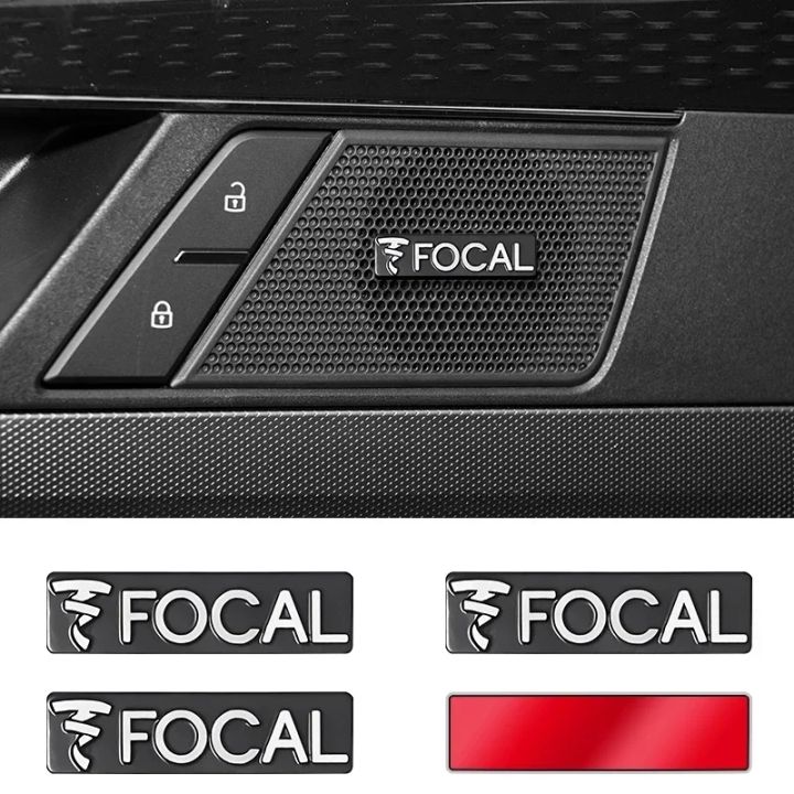 5pcs/10pcs high-quality Metal FOCAL logo car Hi-Fi Speaker audio ...