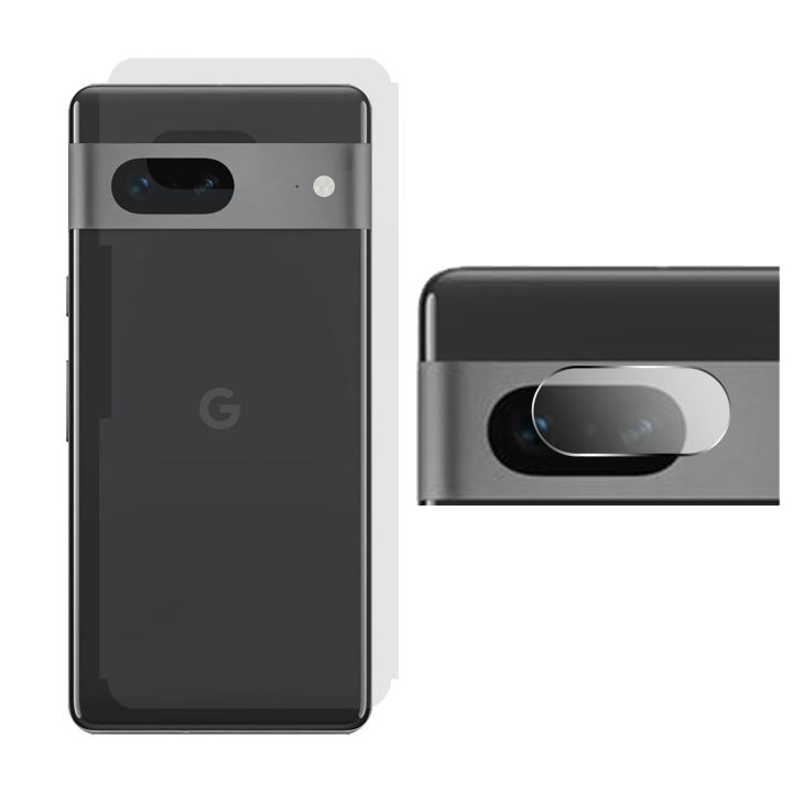 Google Pixel 7 Back Protector Carbon Fiber Matte Soft Skin Sheet + Back ...