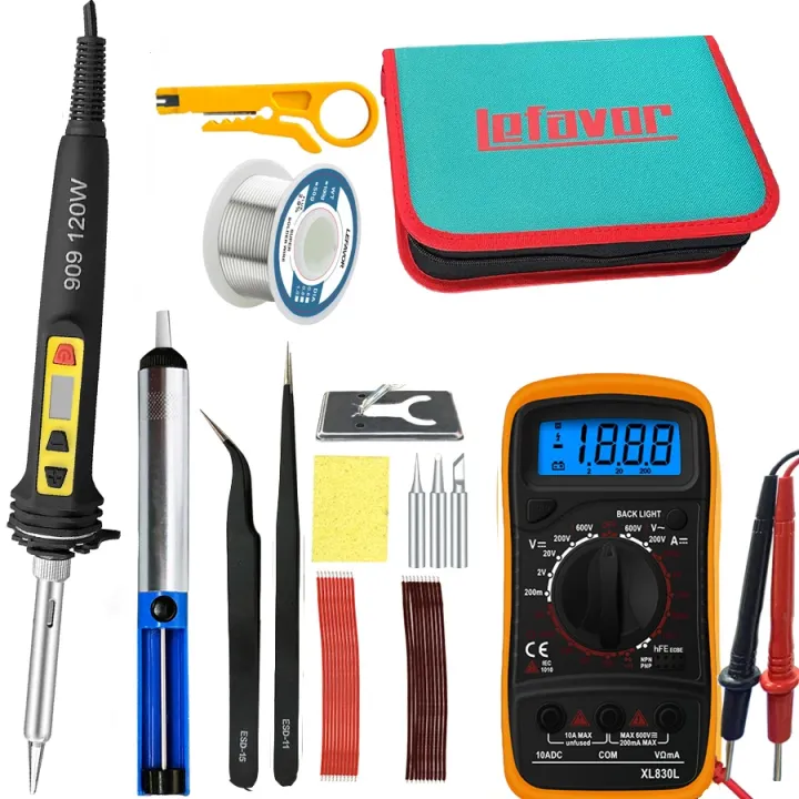100W 120W 150W Digital Soldering Iron Set Kit Repair Welding Tool Set ...