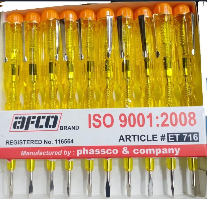 Electric Tester AC Tester with Flat Screwdriver Pocket Clip Electric ...
