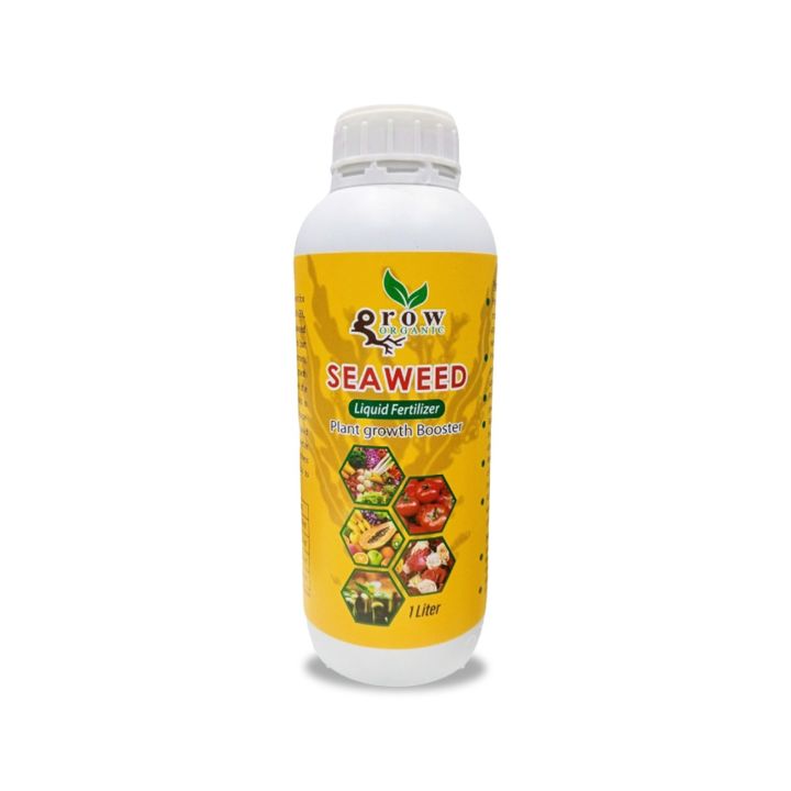 Grow Organic Seaweed Liquid Fertilizer 1liter – Natural Plant Growth ...