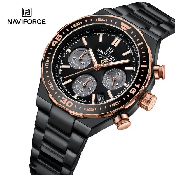 Modern Chronograph Style Watch NF 8049 Chrono Pioneer | Daraz.pk