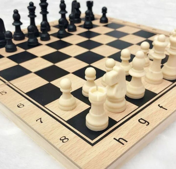 Premium Wooden Chess Board with Handcrafted Chess Pieces | Classic ...